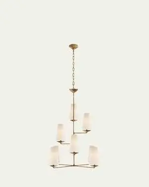 VISUAL COMFORT & CO. Fontaine Vertical Chandelier Aerin - Aged Iron