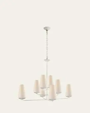 VISUAL COMFORT & CO. Fontaine Large Offset Chandelier Aerin - White