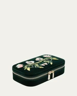 Wolf Zoe Travel Zip Case - Forest Green