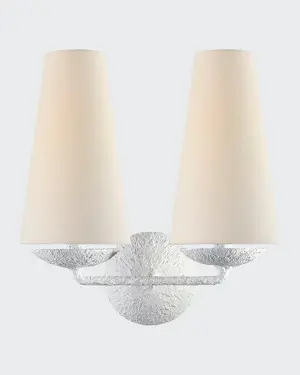 VISUAL COMFORT & CO. Fontaine Double Sconce By Aerin One-color