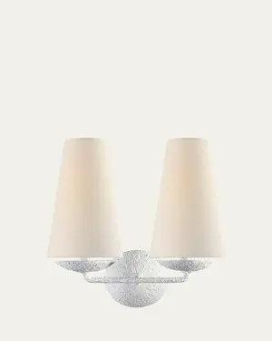 VISUAL COMFORT & CO. Fontaine Double Sconce Aerin - White
