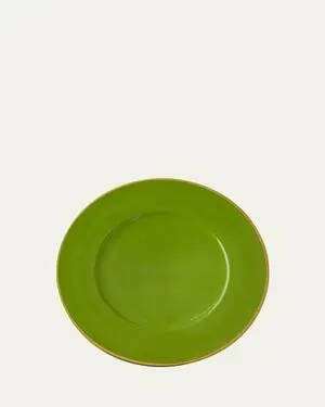 ANNA WEATHERLEY Porcelain And 24k Gold Charger Green