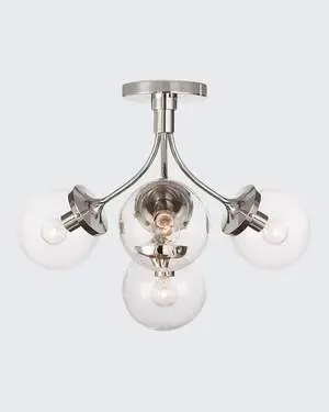 VISUAL COMFORT & CO. Prescott Medium Semi Flush Mount One-color