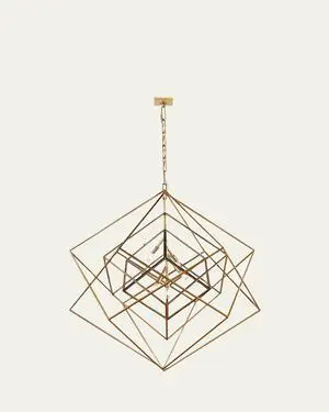 VISUAL COMFORT & CO. Cubist Large Chandelier Kelly Wearstler - Gold