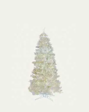 BARCANA 9' Iridescent Tree With Led Lights - No Color