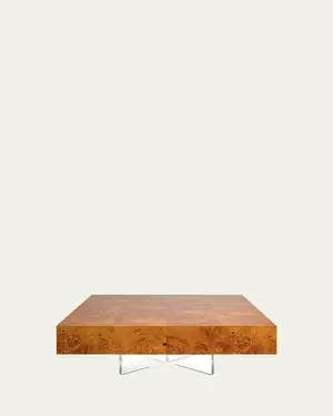 Jonathan Adler Bond Block Cocktail Table - Burled Mappa