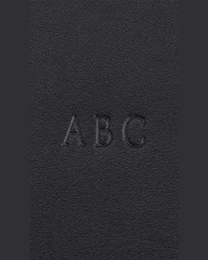 ROYCE NEW YORK Monogrammed Double Zip Leather Toiletry Bag, Personalized - Black