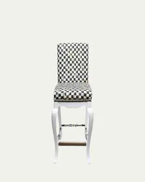 MACKENZIE-CHILDS Courtly Check Counter Stool
