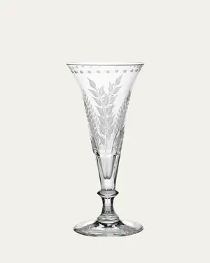 WILLIAM YEOWARD CRYSTAL Fern Champagne Flute - Clear