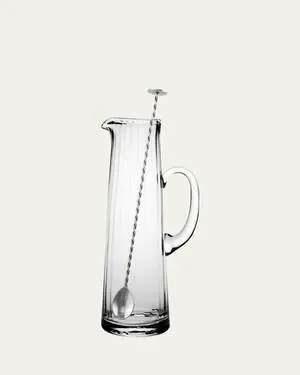 WILLIAM YEOWARD CRYSTAL Corrine Cocktail Jug And Spoon - Clear
