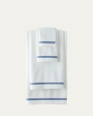 SFERRA Aura Hand Towel White/dark Blue