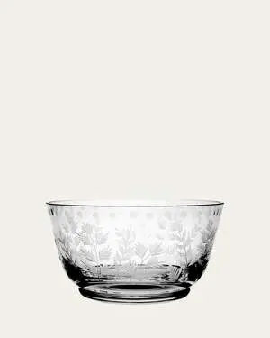 WILLIAM YEOWARD CRYSTAL Fern Berry Bowl - Clear