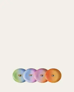L'Objet Lito Canape Assorted Plates, Set Of 4 - Multi