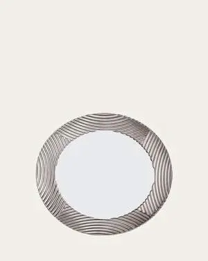L'Objet Corde Wide-rim Charger - White/silver