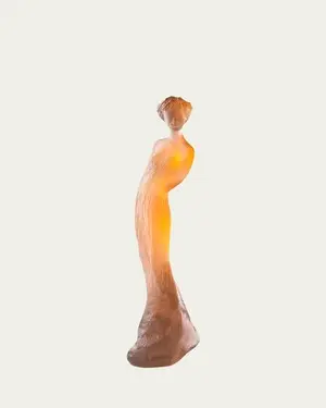 DAUM Amelie Sculpture - Amber Gray