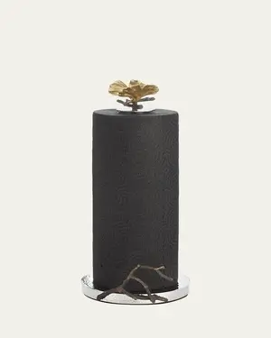 Michael Aram Butterfly Ginkgo Paper Towel Holder - Silver