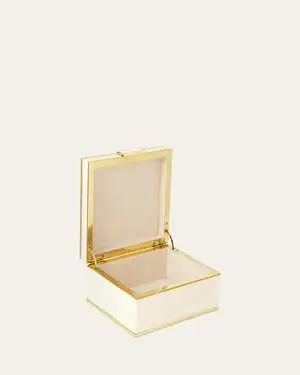 Aerin Embossed Faux Shagreen Jewelry Box