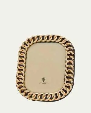 L'Objet Cuban Link Frame, 4" X 6 - Gold