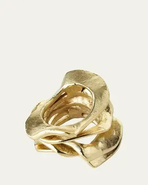 KIM SEYBERT Flux Napkin Ring - Gold