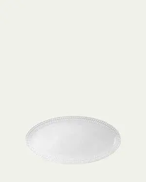 L'Objet Perlee Oval Platter - White