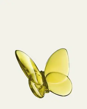 THE MARTHA, BY BACCARAT 2.5" Lucky Crystal Amber Butterfly - One-color