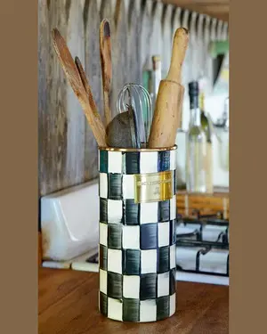 MACKENZIE-CHILDS Courtly Check Utensil Holder