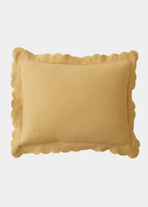SFERRA Alice King Floral Matelasse Sham Butter