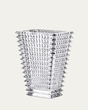 THE MARTHA, BY BACCARAT Small Rectangular Eye Vase Clear