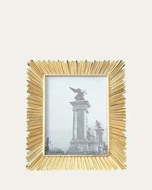 L'Objet Ray -plated Picture Frame, 5" X 7 - Gold