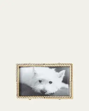 L'Objet Deco Twist 4" X 6" Picture Frame - Gold