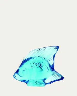 Lalique Fish - Pale Blue