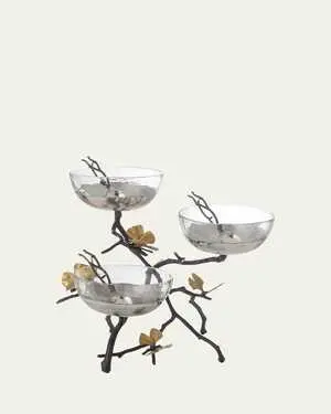 Michael Aram Butterfly Ginkgo Triple Bowl Set - One-color
