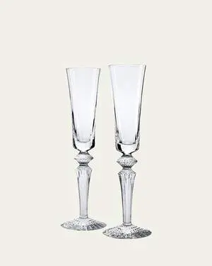 THE MARTHA, BY BACCARAT Mille Nuits Flutissimo, Set Of 2 - Clear