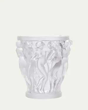 Lalique Bacchantes Small Clear Vase Clear