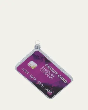 Bergdorf Goodman Bg Credit Card Christmas Ornament - Multi