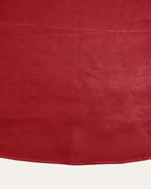 SFERRA Festival Round Tablecloth, 90"dia Cinnabar