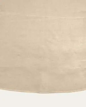 SFERRA Festival Round Tablecloth, 90"dia Natural