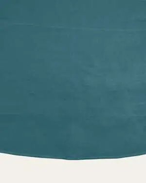 SFERRA Festival Round Tablecloth, 90"dia Peacock