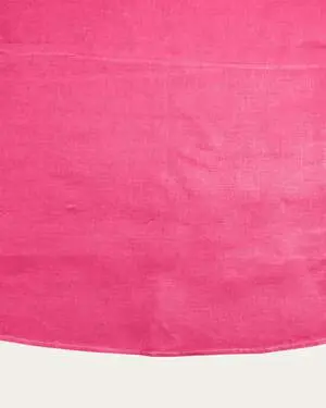 SFERRA Festival Round Tablecloth, 90"dia Raspberry