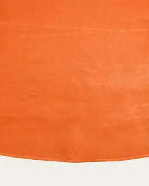 SFERRA Festival Round Tablecloth, 90"dia - Tangerine