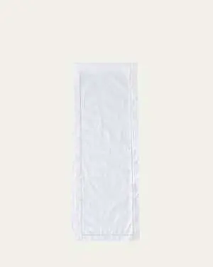 SFERRA Acanthus Jacquard Table Runner, 15" X 72 - White