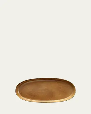 L'Objet Terra Medium Oval Platter - Brown