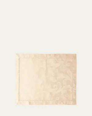 SFERRA Acanthus Jacquard Placemats, Set Of 4 Parchment