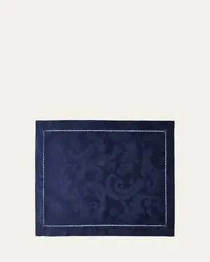 SFERRA Acanthus Jacquard Placemats, Set Of 4 Sapphire