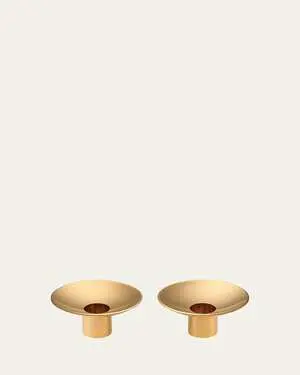 Aerin Evelina Candleholders, Set Of 2 - Gold