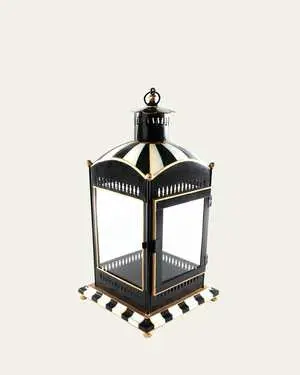 MACKENZIE-CHILDS Courtly Stripe Large Candle Lantern - One-color