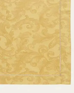 SFERRA Acanthus Jacquard Tablecloth 70" X 126 - Gold