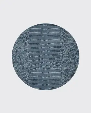 KIM SEYBERT Croc Embossed Placemat One-color