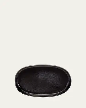 L'Objet Terra Small Oval Platter - Black