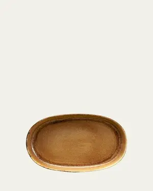 L'Objet Terra Small Oval Platter - Brown